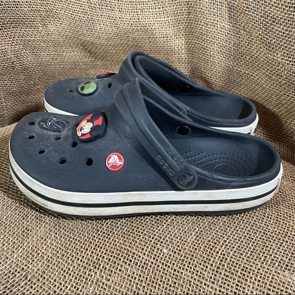 CROCS | Shoes | Crocs Classic Clog Black Mickey Alien Slip On Shoe ...